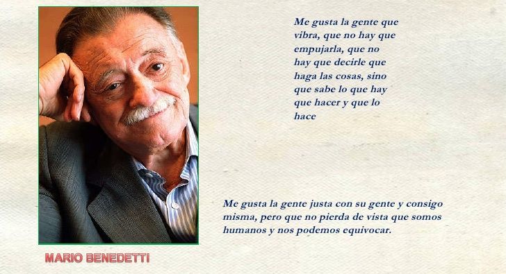 Mario Benedetti: La gente que me gusta - Canarias Confidencial Mario Benedetti: La gente que me gusta - Canarias Confidencial