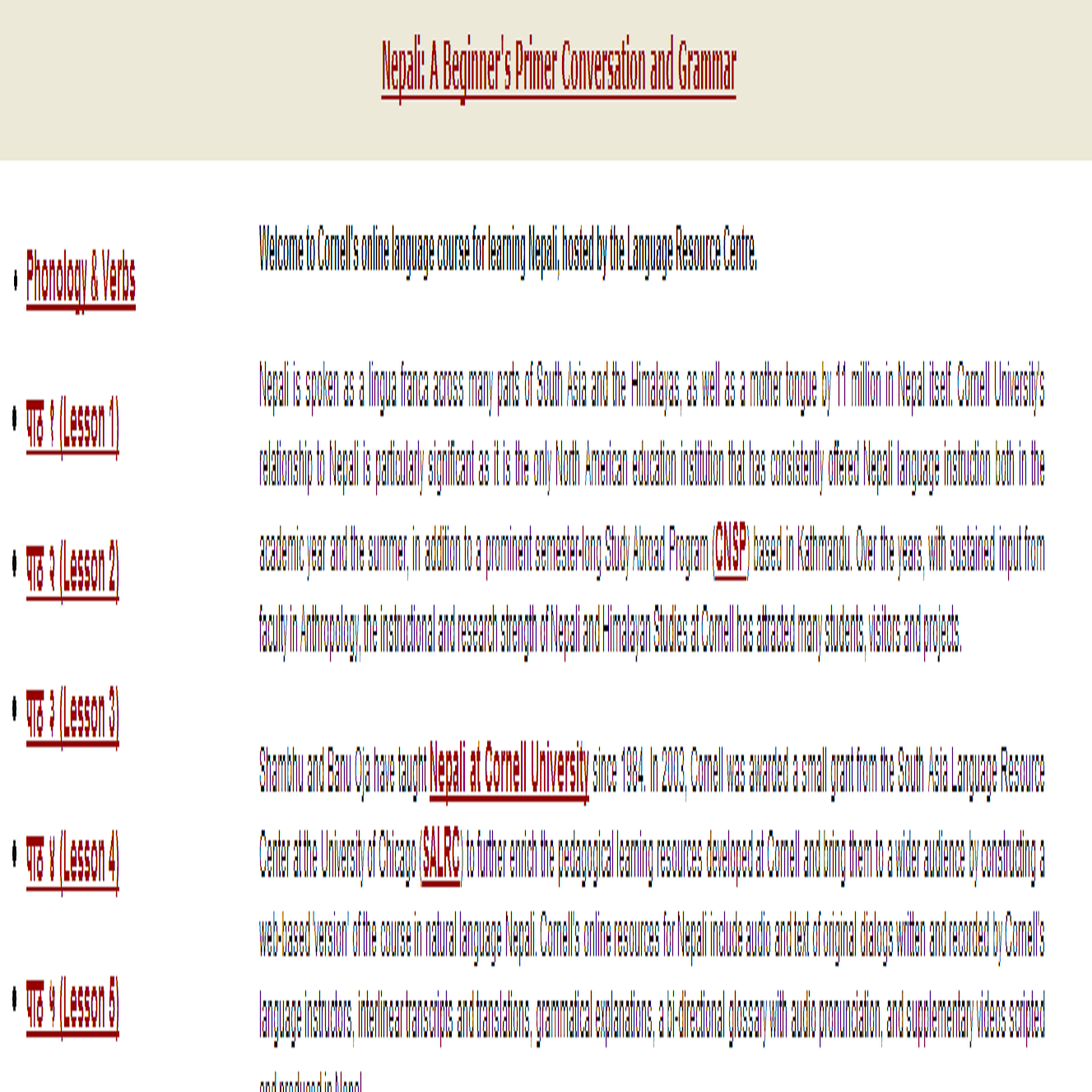 Nepali: A Beginner's Primer Conversation and Grammar - Class Listing on ... Nepali: A Beginner's Primer Conversation and Grammar - Class Listing on ...